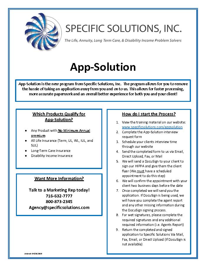 AppSolution | Specific Solutions